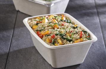 Clear Flat Lid for Rectangle Pulp Containers | Sabert